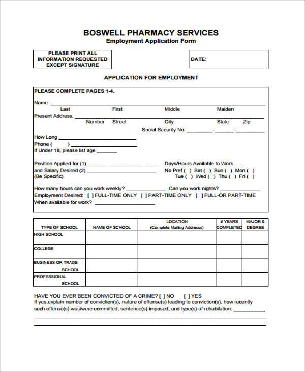 FREE 46+ Application Forms in PDF | MS Word | Excel