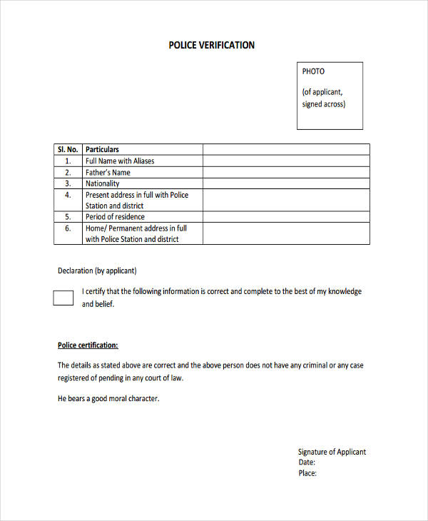 FREE 40+ Verification Form Samples, PDF, MS Word, Google Docs