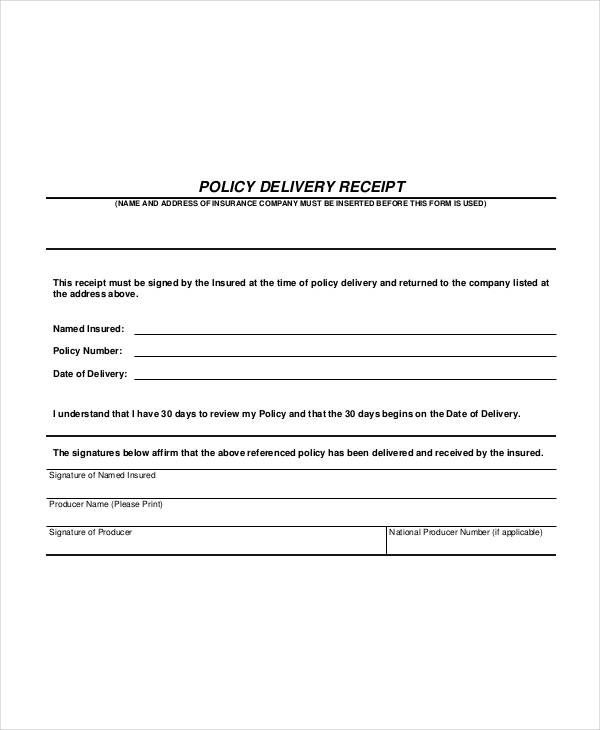 FREE 41+ Receipt Form Samples, PDF, MS Word, Google Docs, Excel