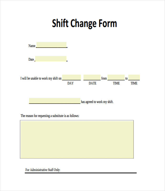 Printable Shift Change Re Form Printable Word Searches