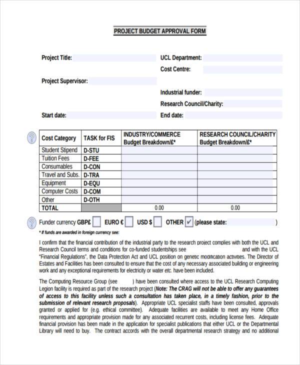 FREE 46+ Budget Forms in PDF | MS Word | Excel