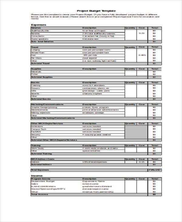 FREE 49+ Budget Forms in PDF | MS Word | Excel