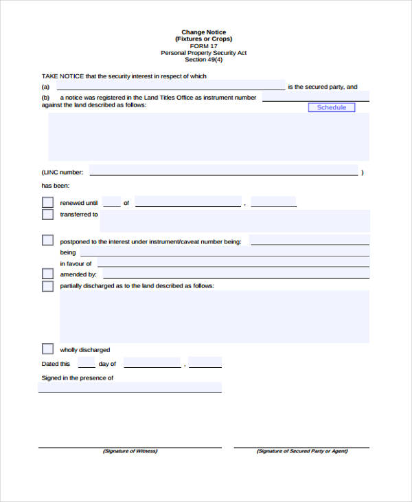 FREE 33+ Sample Notice Forms in PDF | MS Word | Excel