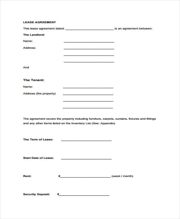 FREE 11+ Sample Property Agreement Forms in PDF | MS Word