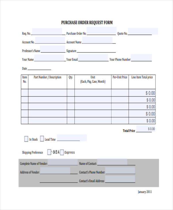 FREE 52+ Request Form Samples, PDF, MS Word, Google Docs, Excel