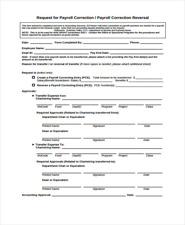 FREE 42+ Sample Payroll Forms in PDF | Excel | MS Word