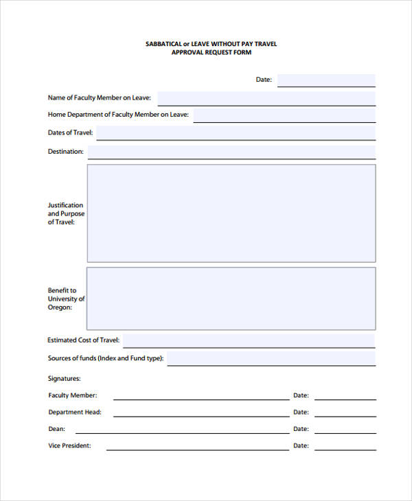 FREE 36+ Travel Request Form Samples, PDF, MS Word, Google Docs, Excel