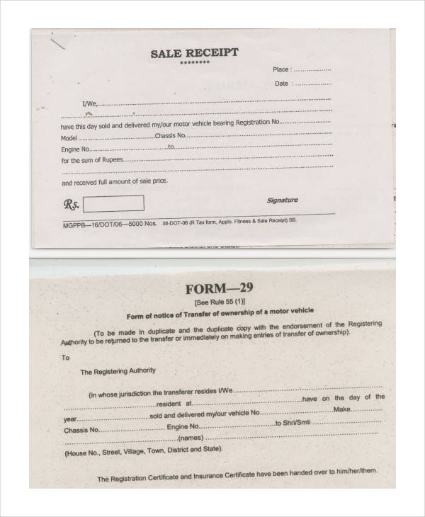 FREE 41+ Receipt Form Samples, PDF, MS Word, Google Docs, Excel