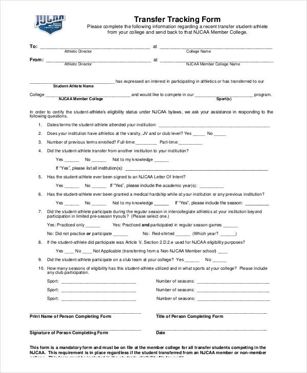 FREE 42+ Tracking Form Examples in PDF | Excel | MS Word