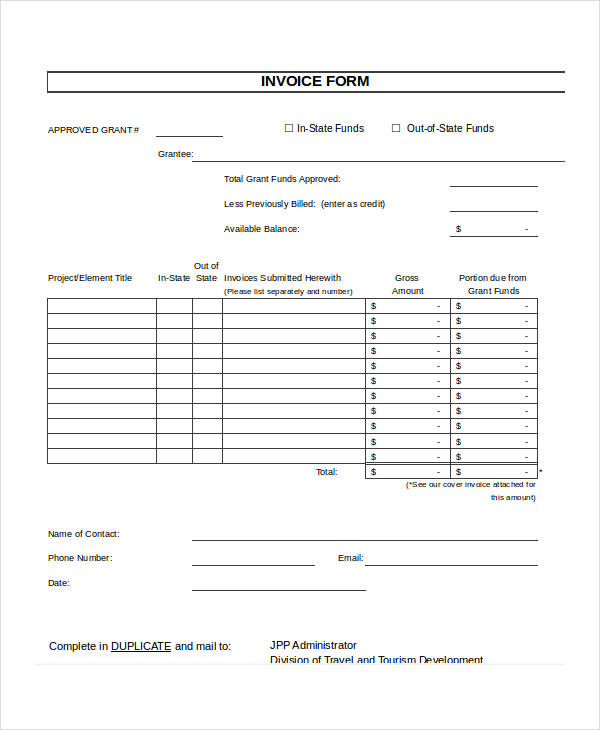 FREE 24+ Invoice Forms in Excel
