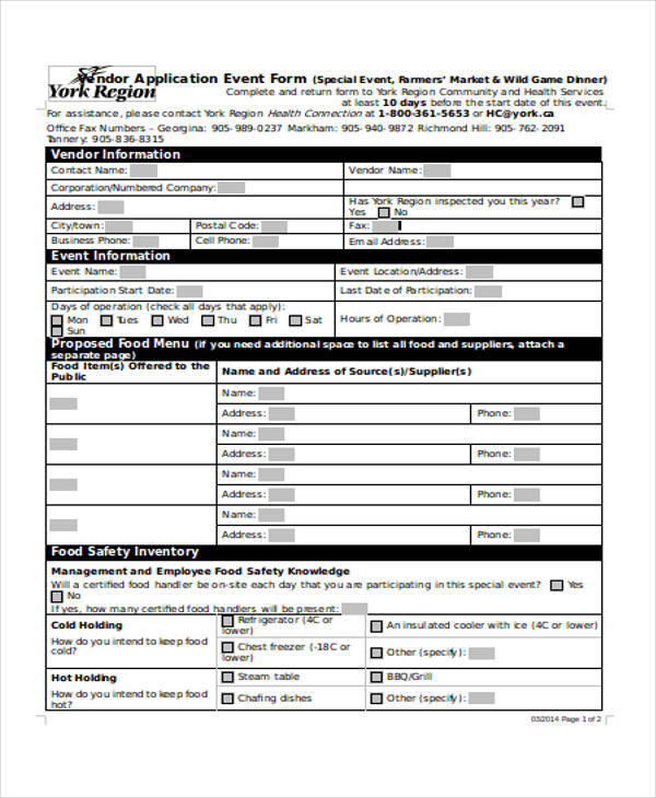 FREE 31+ Event Forms in MS Word | PDF | Pages