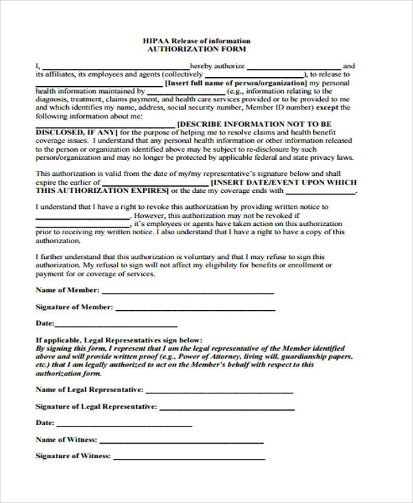 FREE 27+ Patient Release Form Samples, PDF, MS Word, Google Docs