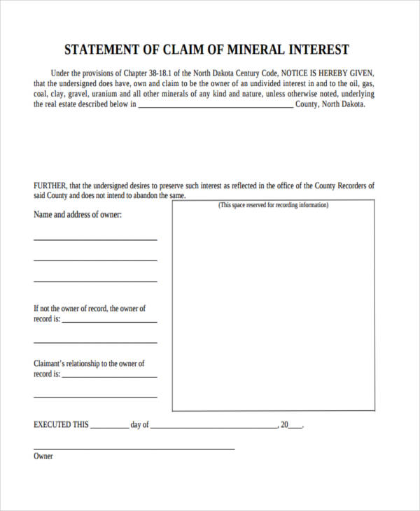 FREE 37+ Sample Claim Forms in PDF | Excel | MS Word