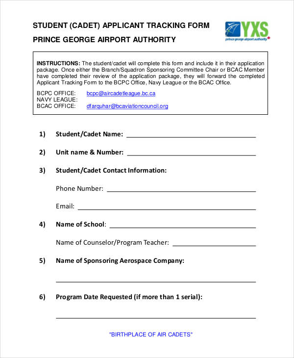 FREE 42+ Tracking Form Examples in PDF | Excel | MS Word