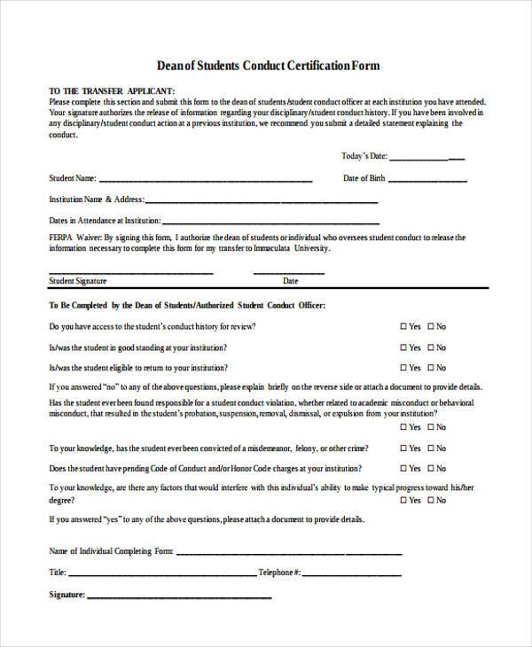 FREE 45+ Certificate Form Samples, PDF, MS Word, Google Docs