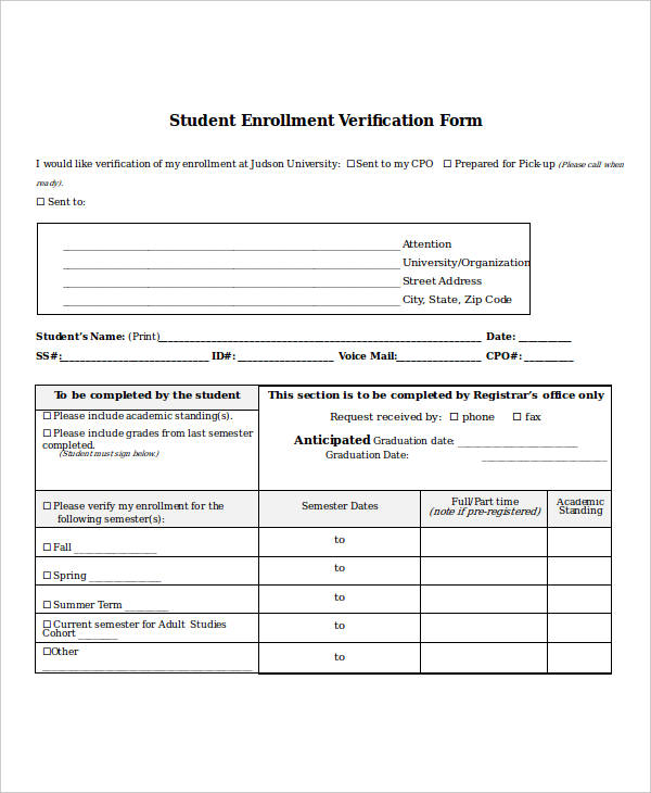 FREE 34+ Verification Forms in MS Word