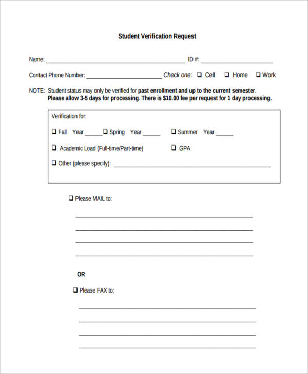 FREE 40+ Verification Form Samples, PDF, MS Word, Google Docs