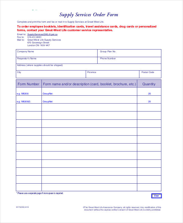 FREE 37+ Service Forms in PDF | Excel | MS Word