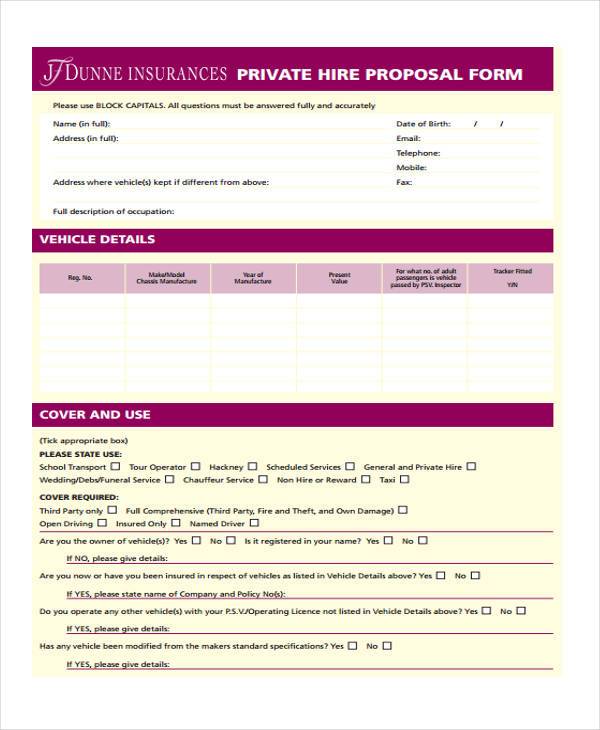 FREE 10+ Taxi Proposal Forms in PDF | MS Word