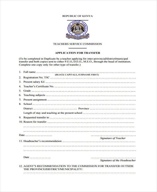 FREE 8+ Sample Teacher Registration Forms in PDF | MS Word