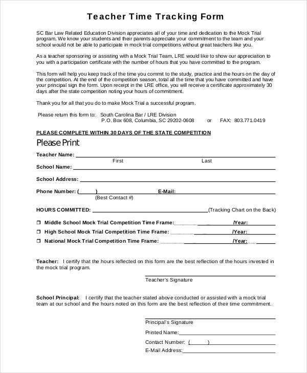 FREE 42+ Tracking Form Examples in PDF | Excel | MS Word