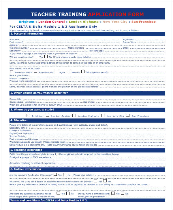 FREE 15+ College Application Form Samples, PDF, MS Word, Google Docs