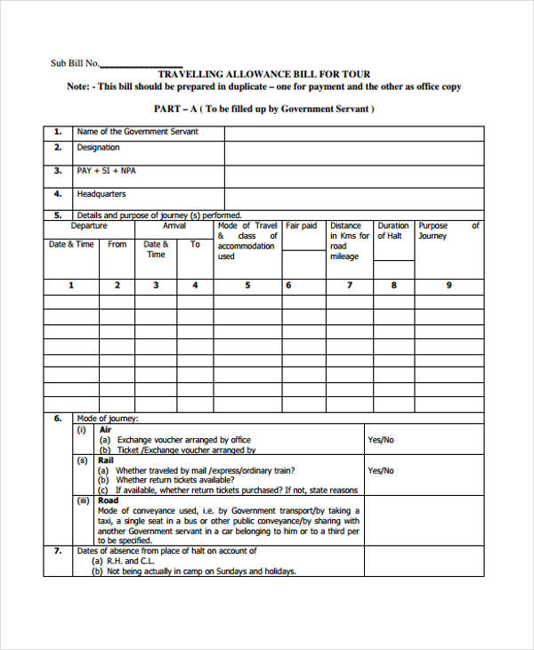 FREE 35+ Travel Form Samples, PDF, MS Word, Google Docs, Excel