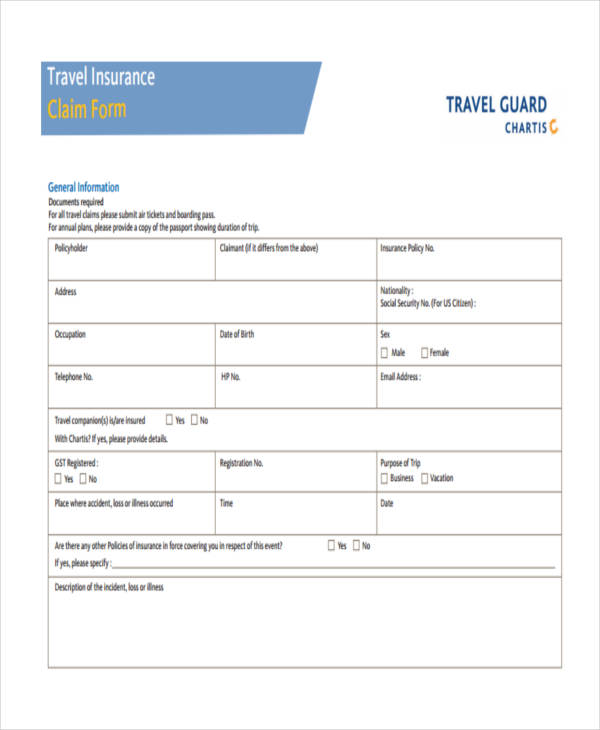 FREE 37+ Sample Claim Forms in PDF | Excel | MS Word