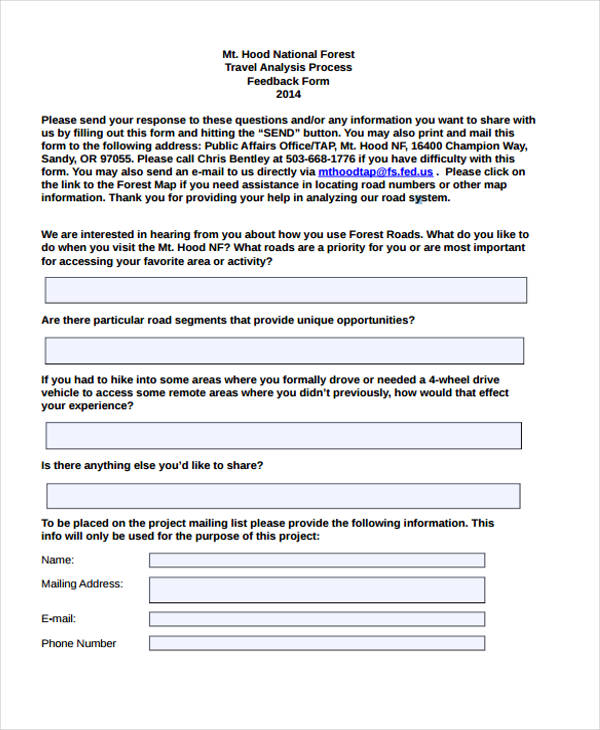 FREE 35+ Travel Form Samples, PDF, MS Word, Google Docs, Excel