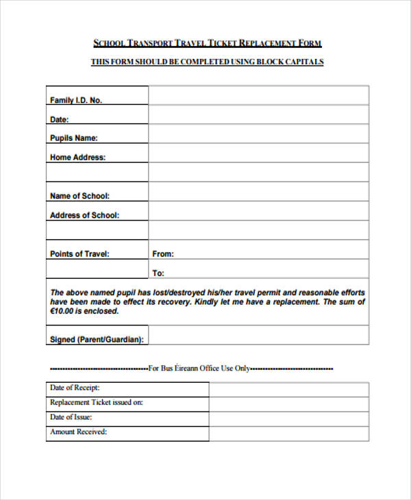 FREE 38+ Travel Forms in PDF | Excel | MS Word