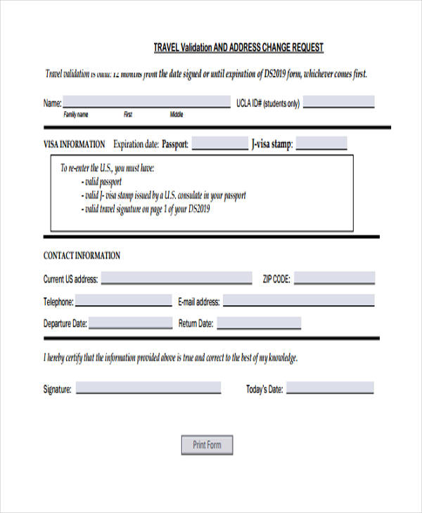 FREE 34+ Travel Request Forms in PDF | MS Word | Excel