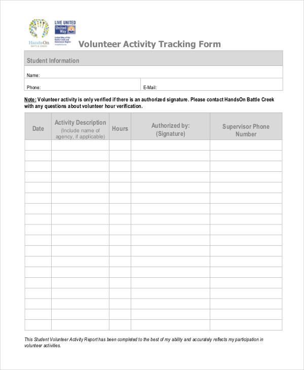 FREE 42+ Tracking Form Examples in PDF | Excel | MS Word
