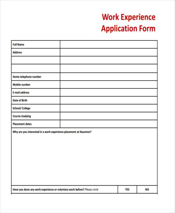 FREE 32+ Simple Job Application Forms in PDF | MS Word | Excel