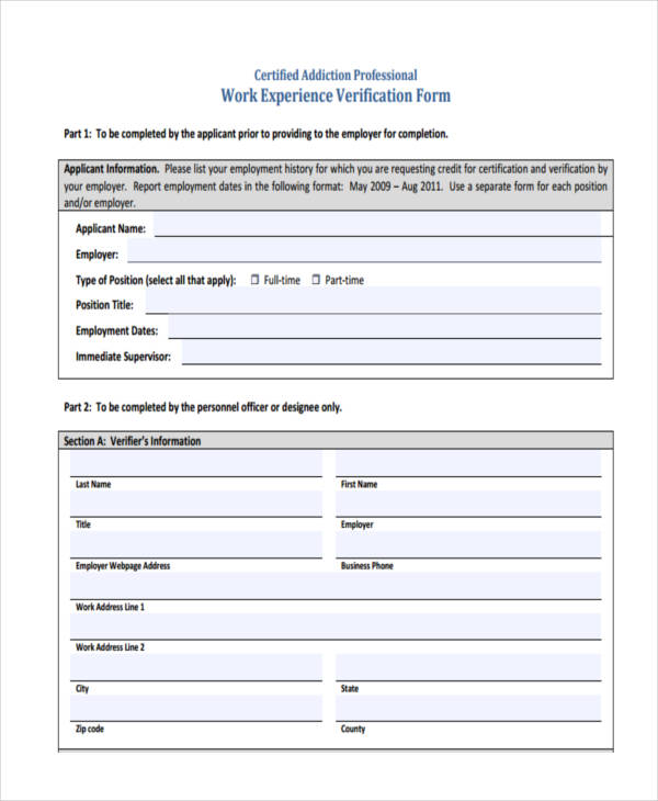 FREE 40+ Verification Form Samples, PDF, MS Word, Google Docs