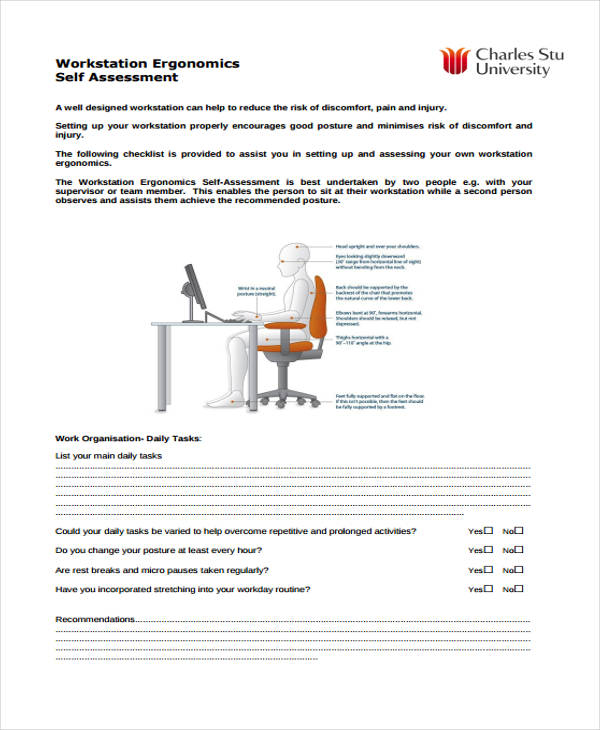 FREE 40+ Self-Assessment Form Samples, PDF, MS Word, Google Docs, Excel