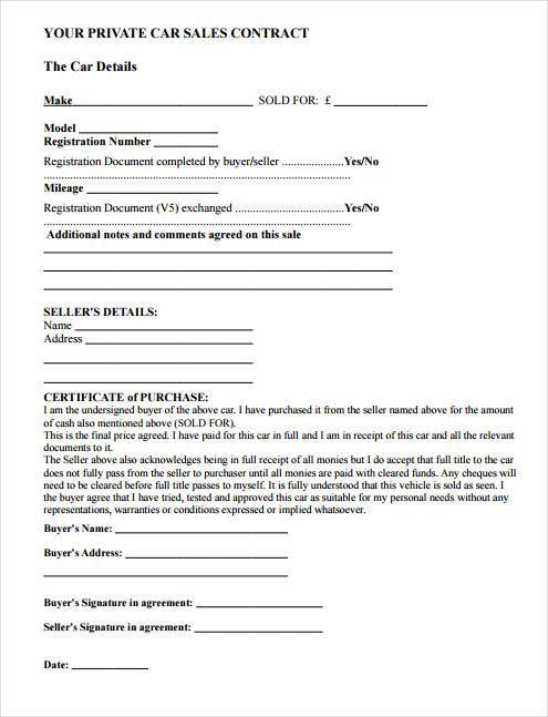 FREE 41+ Contract Forms in PDF