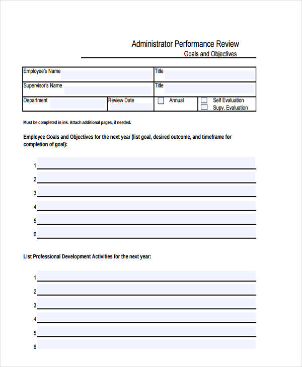 FREE 25+ Performance Appraisal Form Samples, PDF, MS Word, Google Docs