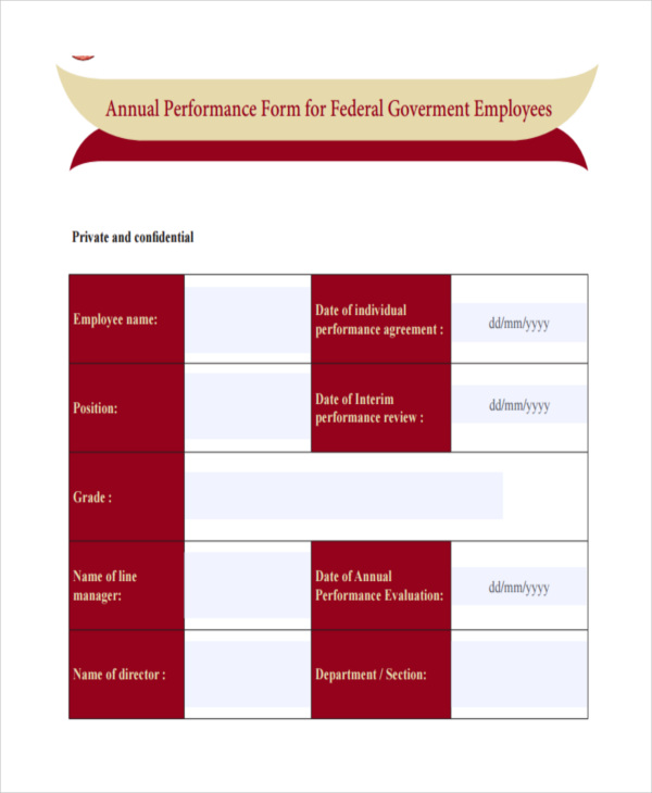 FREE 27+ Performance Appraisal Form Samples in PDF
