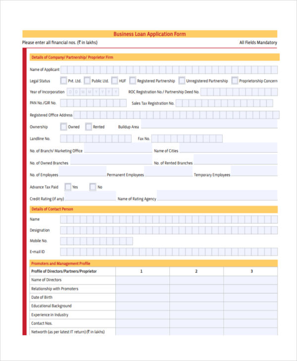 FREE 11+ Loan Proposal Forms in PDF | MS Word