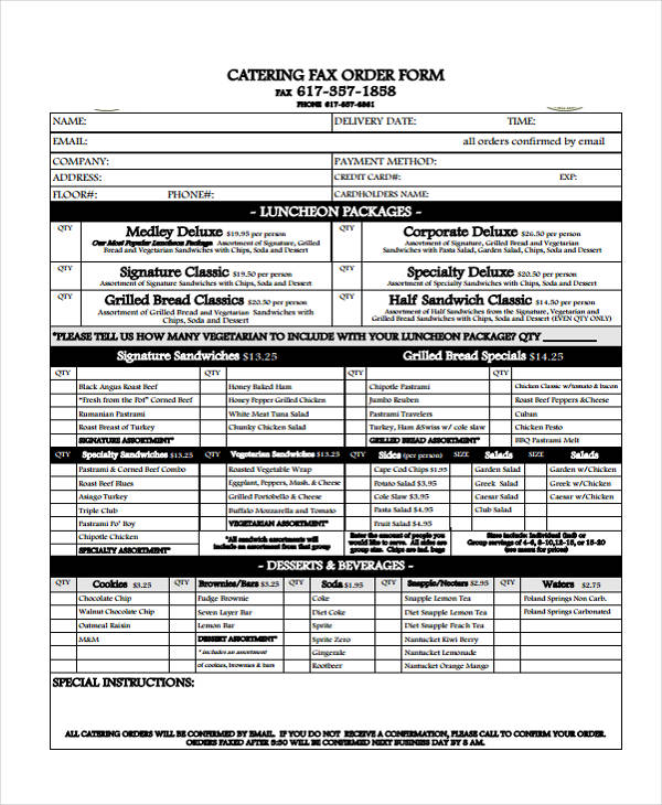 FREE 33+ Sample Service Order Forms in PDF | MS Word | Excel