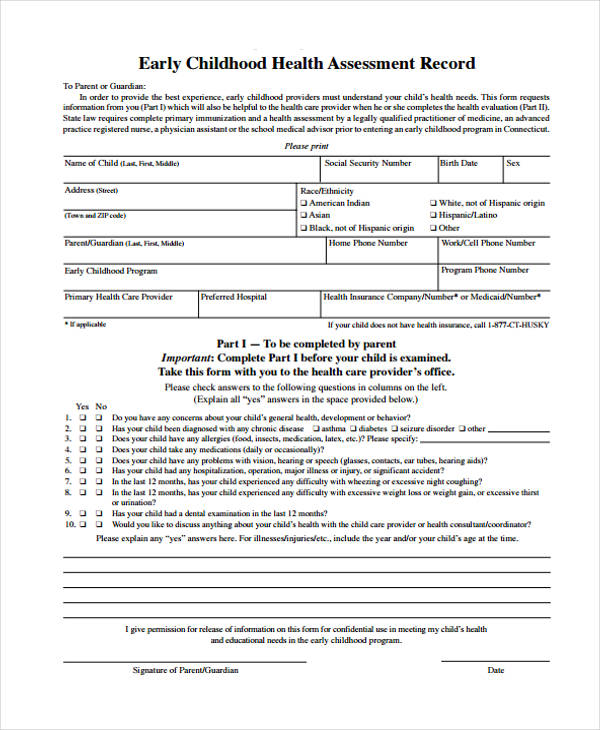 FREE 10+ Wellness Assessment Forms in PDF | Ms Word