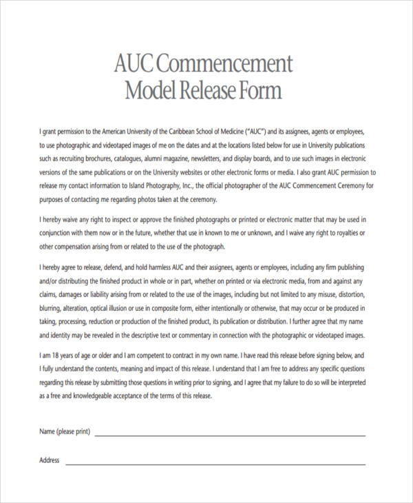 FREE 25+ Print Release Form Samples, PDF, MS Word, Google Docs