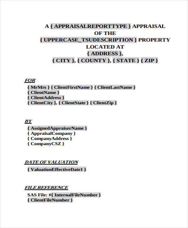 FREE 10+ Property Appraisal Forms in PDF | MS Word