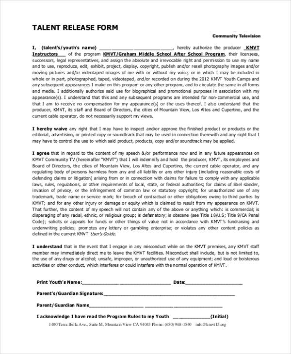 FREE 22+ Print Release Forms in PDF | MS Word