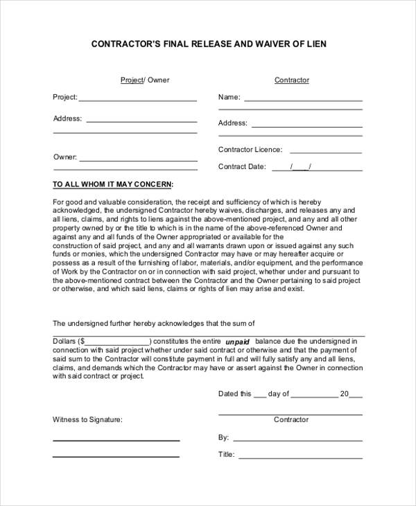 FREE 22+ Print Release Forms in PDF | MS Word