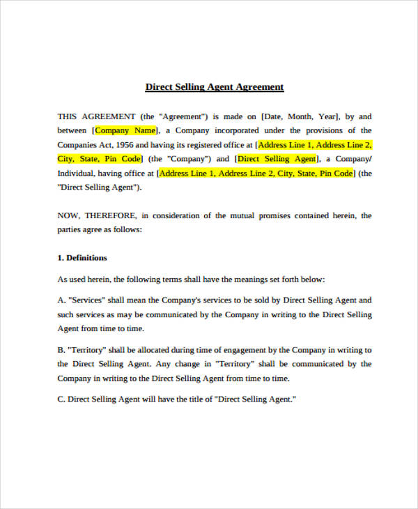 FREE 35+ Sales Agreement Form Samples, PDF, MS Word, Google Docs