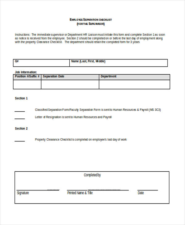 FREE 14+ Employee Clearance Form Samples, PDF, MS Word, Google Docs