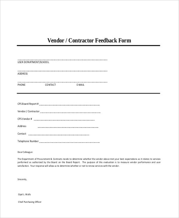 FREE 8+ Vendor Survey Forms in PDF | MS Word