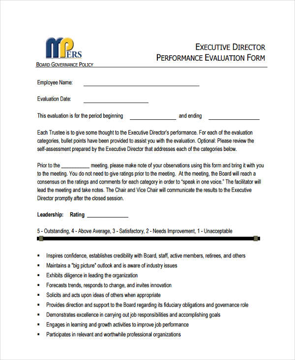 FREE 27+ Performance Appraisal Form Samples in PDF