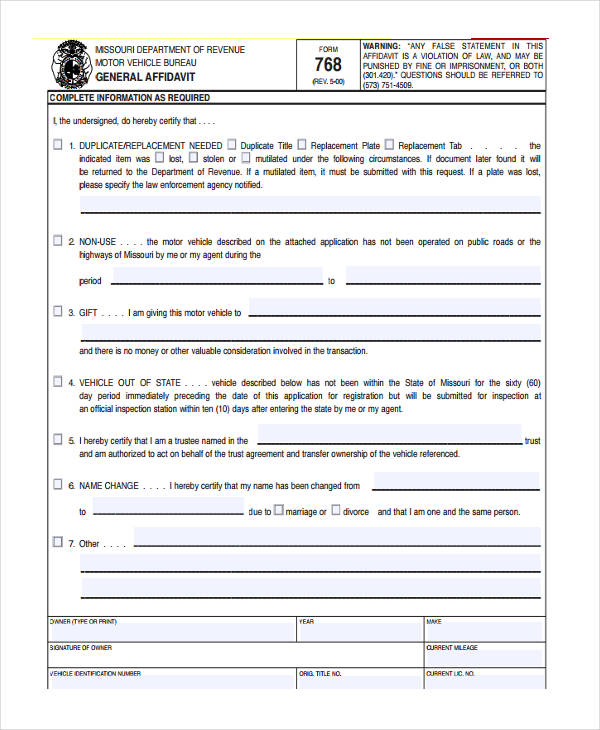 FREE 14+ Gift Affidavit Form Samples, PDF, MS Word, Google Docs